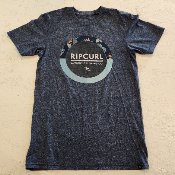 Rip Curl | Shirts | Rip Curl Short Sleeve Logo Graphic Tee Surfer Blue ...